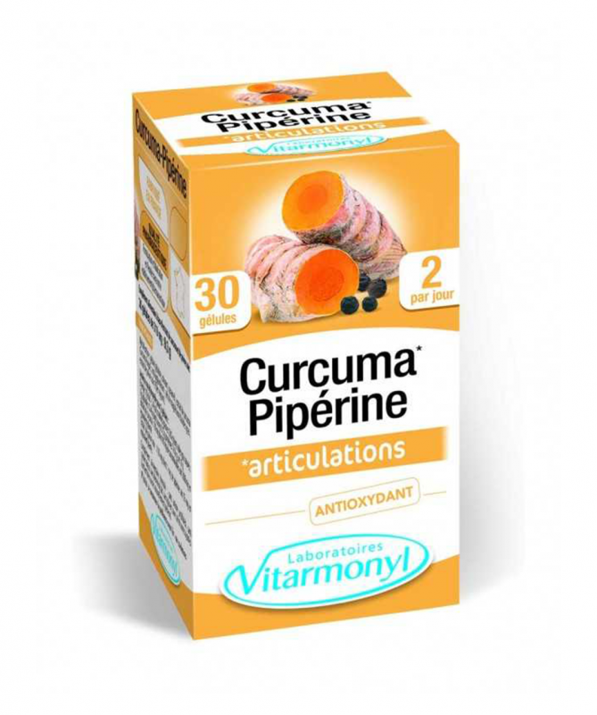 Vitarmonyl Curcuma Piperine Bt 30 Gelules